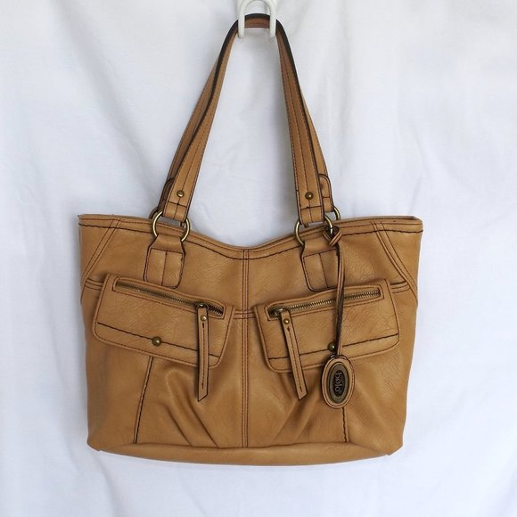 Bolo | Bags | Tan Brown Large Double Handle Shoulder Bag By Bololots Of ...
